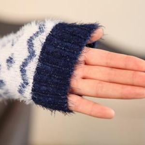 Fawn Sweater,Cute Deer Owflake Pattern Mohair Sweaters on Luulla