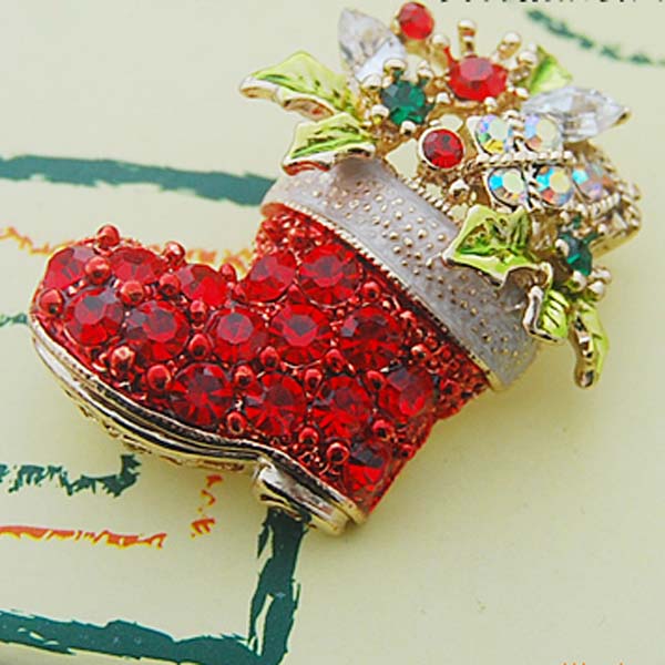 Happy Christmas Brooches,christmas Boots Angel Dance on Luulla