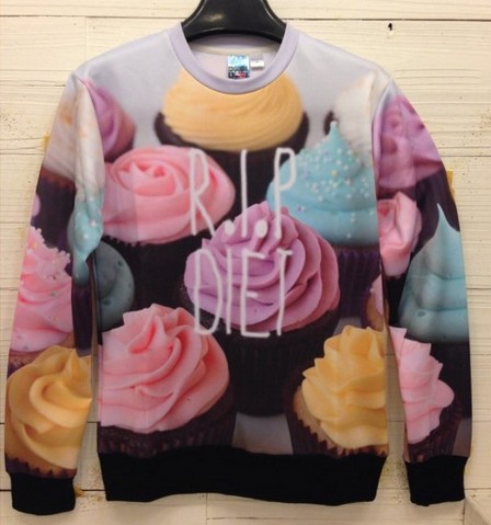 Ice Cream Sweaters Cute 3d Hamburger Popcorn Jumper Sweater S M L Xl on ...