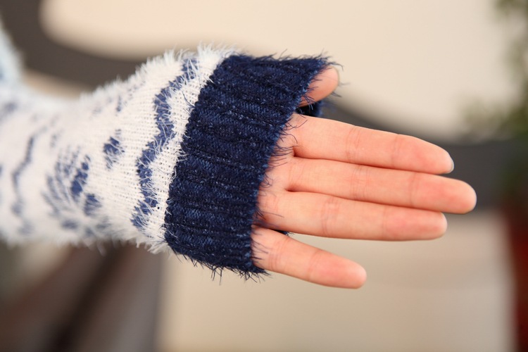 Fawn Sweater,Cute Deer Owflake Pattern Mohair Sweaters on Luulla